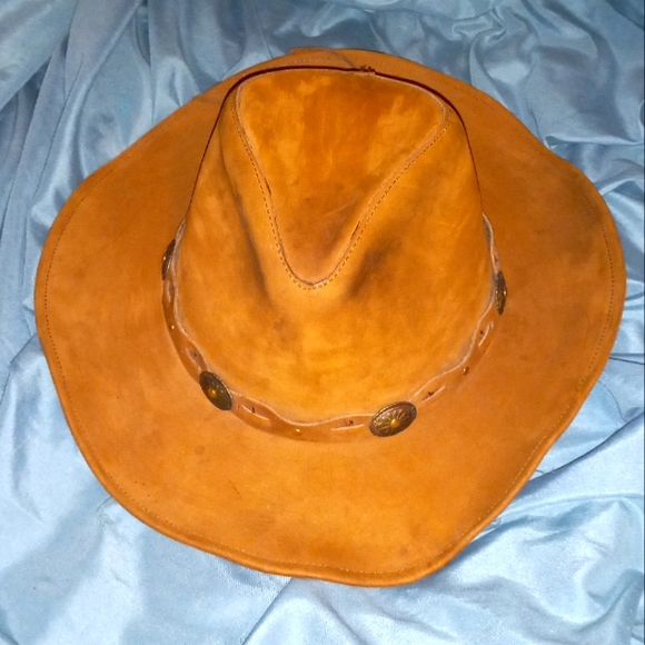 Stetson | Accessories | Mens Stetson Leather Cowboy Hat Sz Xl Rare Must ...